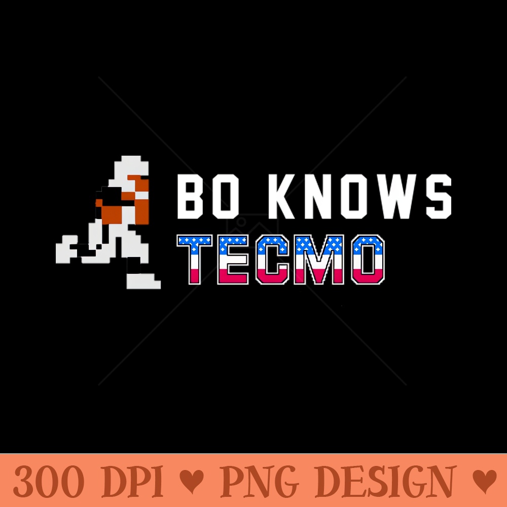 Bo Knows Tecmo - PNG Download Library | Inspire Uplift
