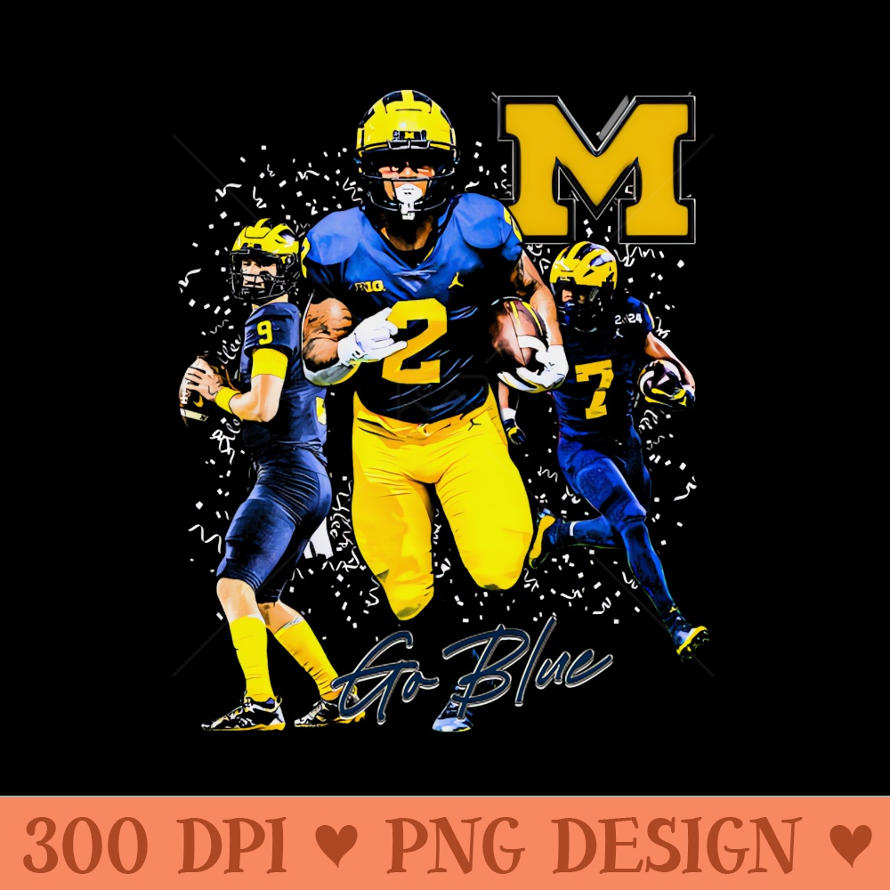 Michigan Go Blue - PNG Download Bundle | Inspire Uplift