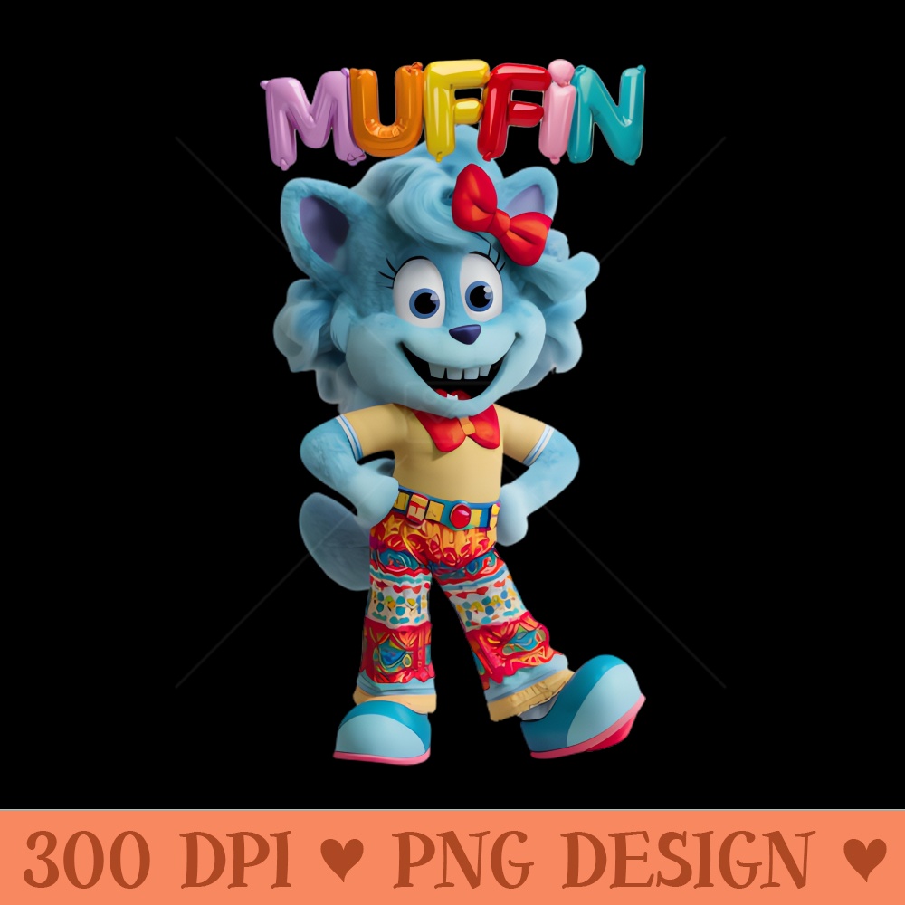 Bluey Muffin - Digital PNG Files | Inspire Uplift