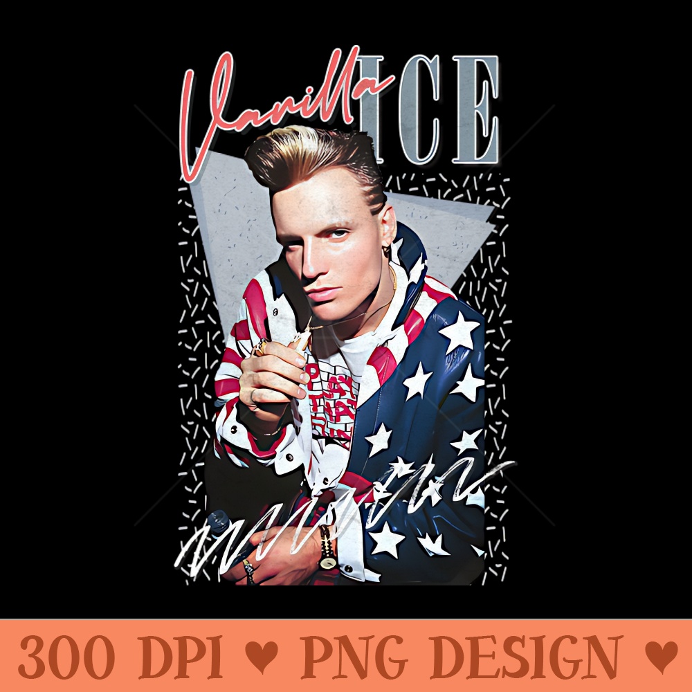Vanilla Ice 90s Aesthetic Fan Art Design - | Inspire Uplift