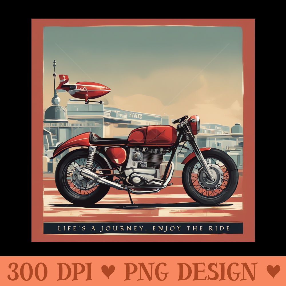 Life is a journey, enjoy the ride motorcycle - PNG File Down | Inspire ...