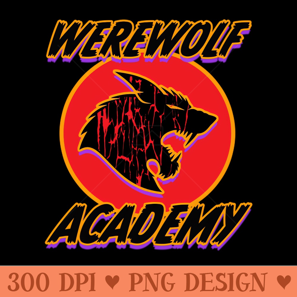 Werewolf Academy Graphic - PNG Download Pack | Inspire Uplift