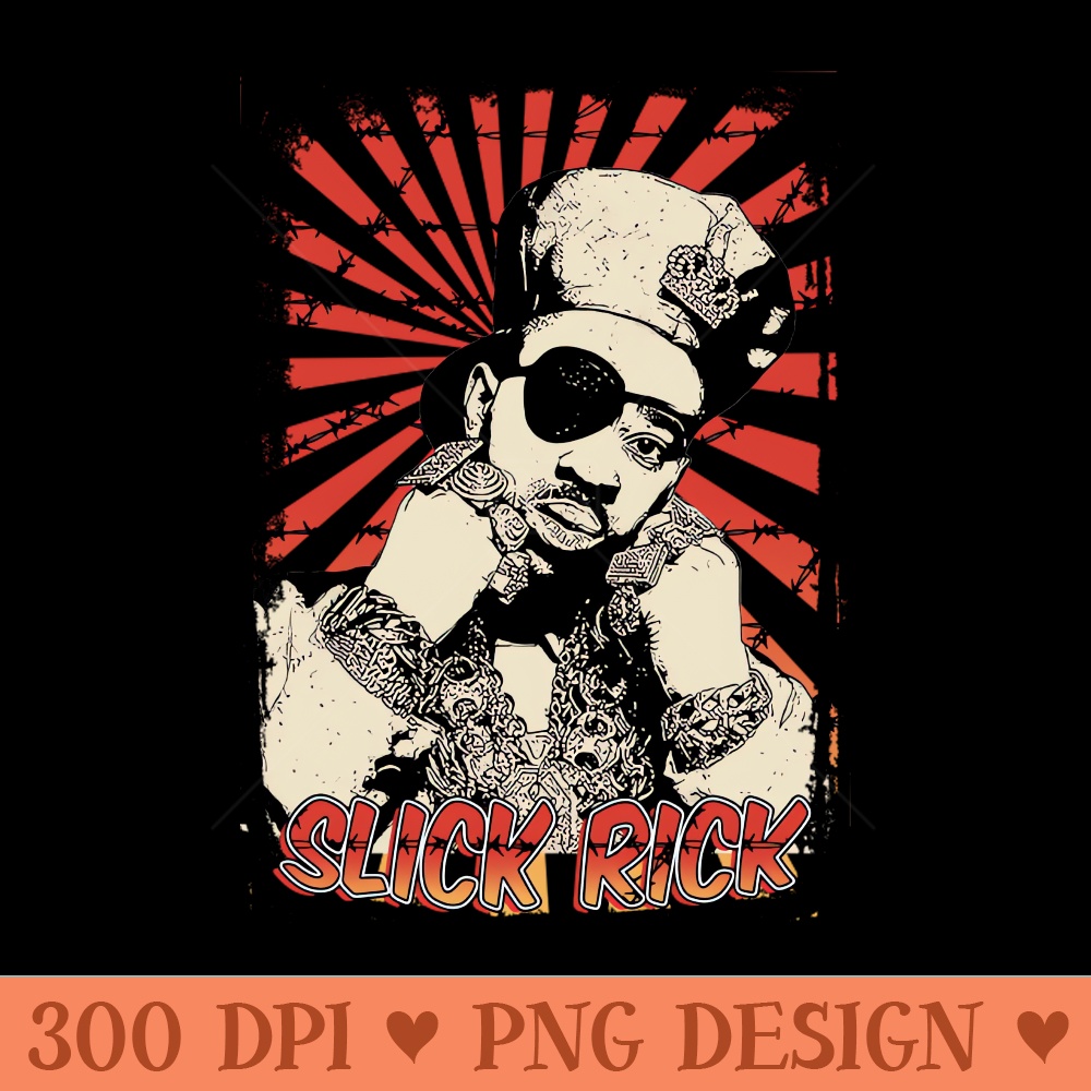 Slick Rick 80s Retro Vintage Aesthetic - PNG Design Download | Inspire ...