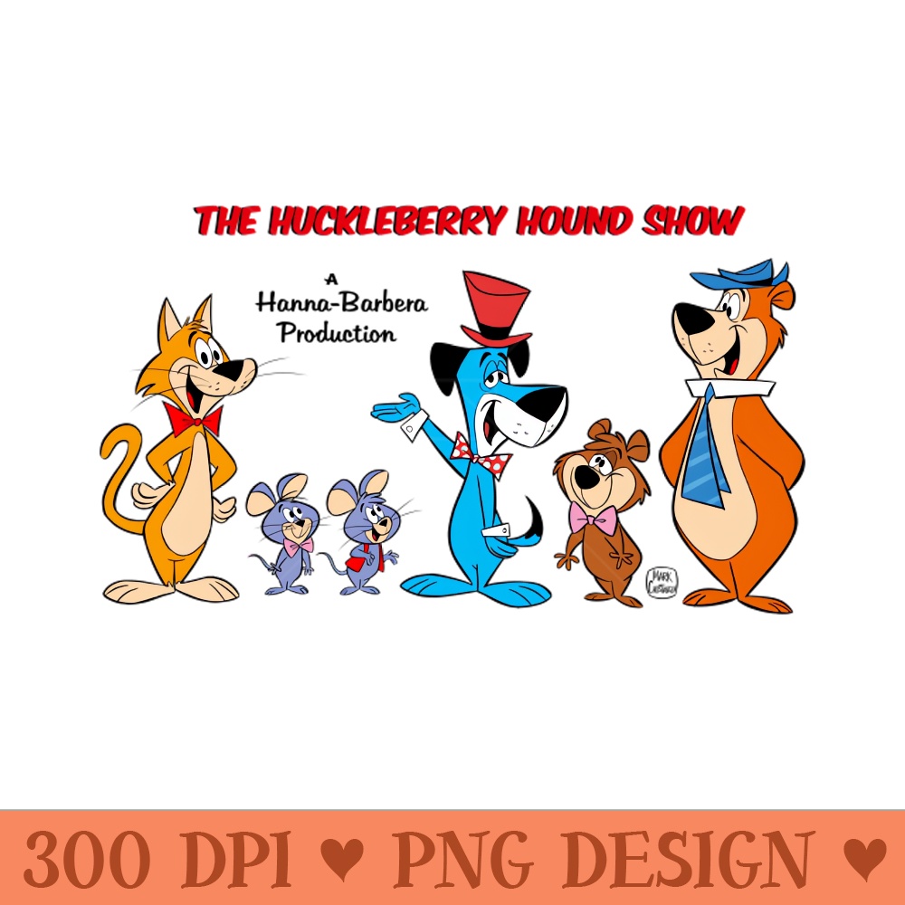 THE HUCKLEBERRY HOUND SHOW - PNG Downloadable Art | Inspire Uplift