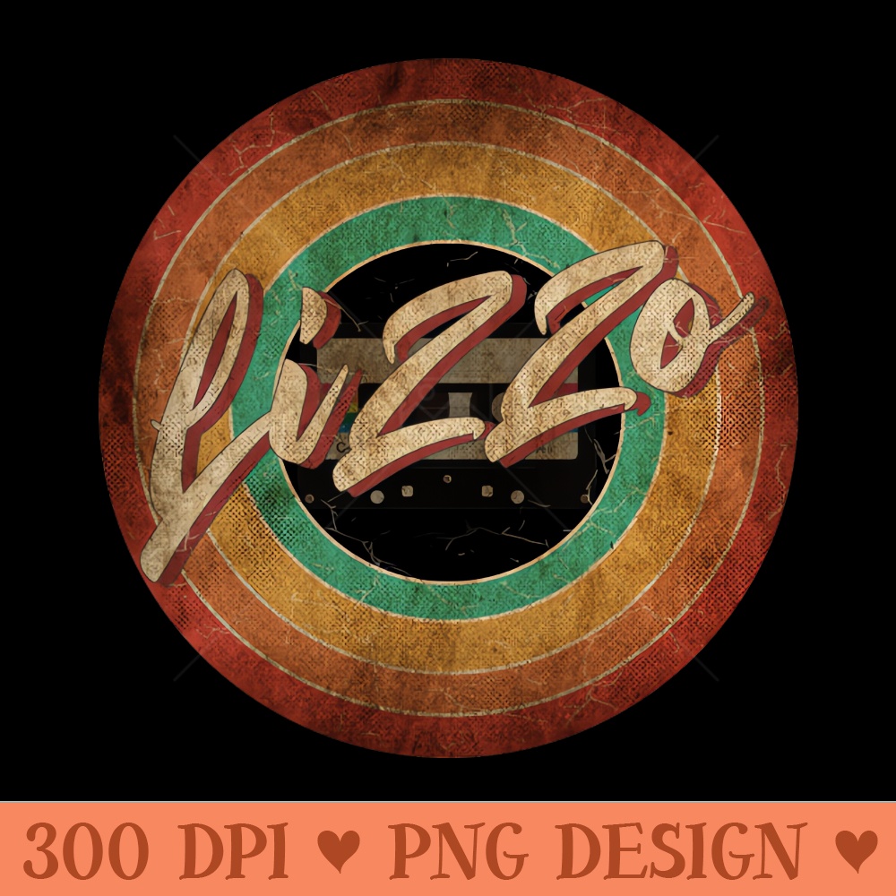 Lizzo Vintage Circle Art - PNG Downloadable Resources | Inspire Uplift
