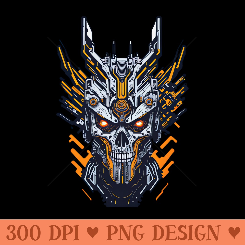 Mecha Skull S01 D81 - PNG Graphics | Inspire Uplift