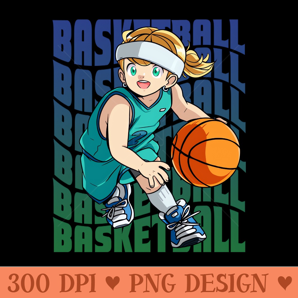 Girl Basketball Player Hoops Dribbling Ball - Free PNG Downl | Inspire ...