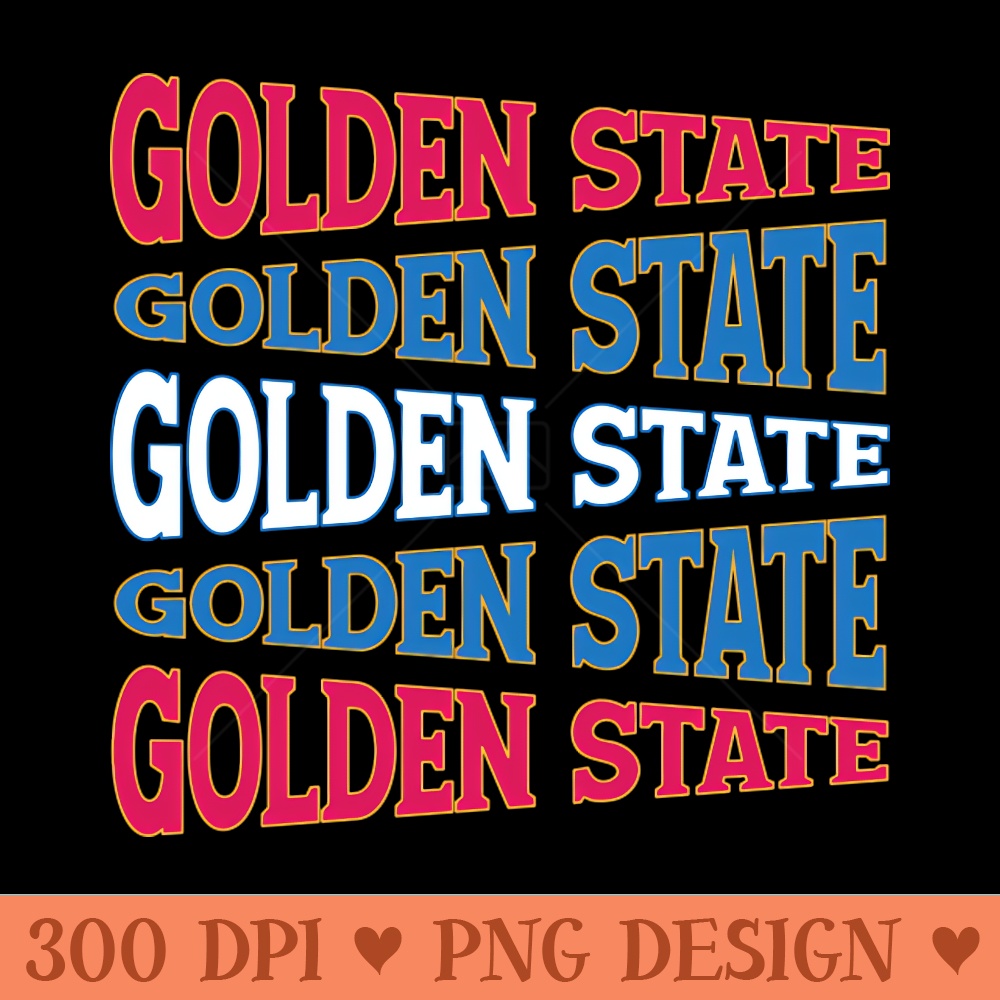 NATIONAL TEXT ART GOLDEN STATE - PNG Download Store | Inspire Uplift