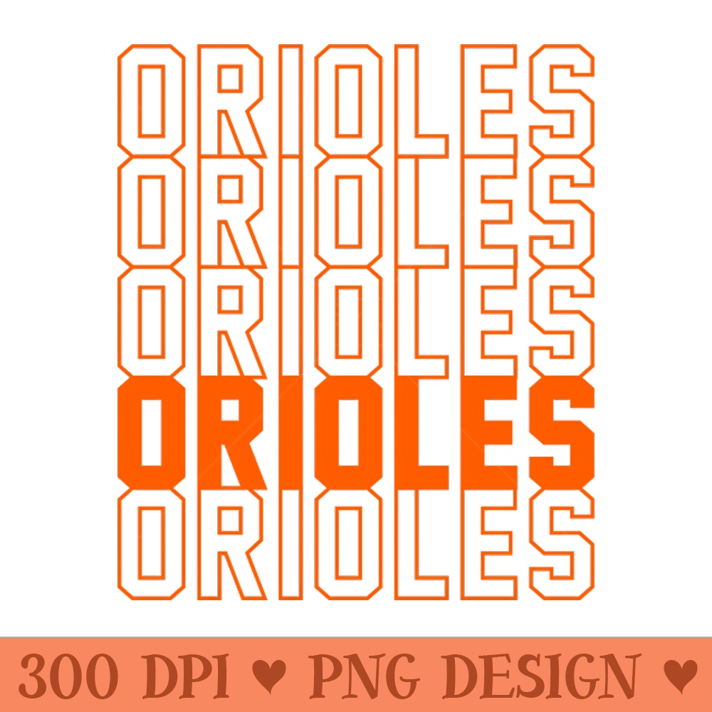 Orioles - Digital PNG Graphics | Inspire Uplift