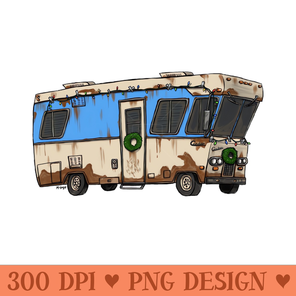 Christmas Vacation RV - PNG Downloadable Resources - Inspire Uplift