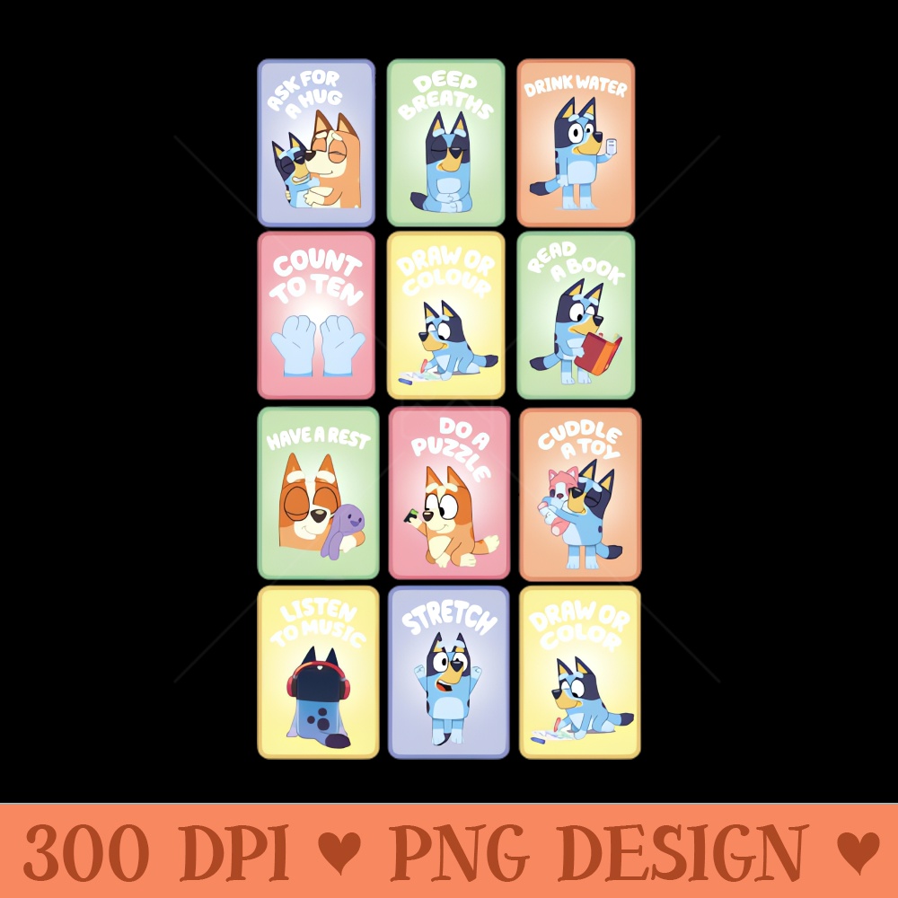 Bluey Calming - PNG Download Library - Inspire Uplift