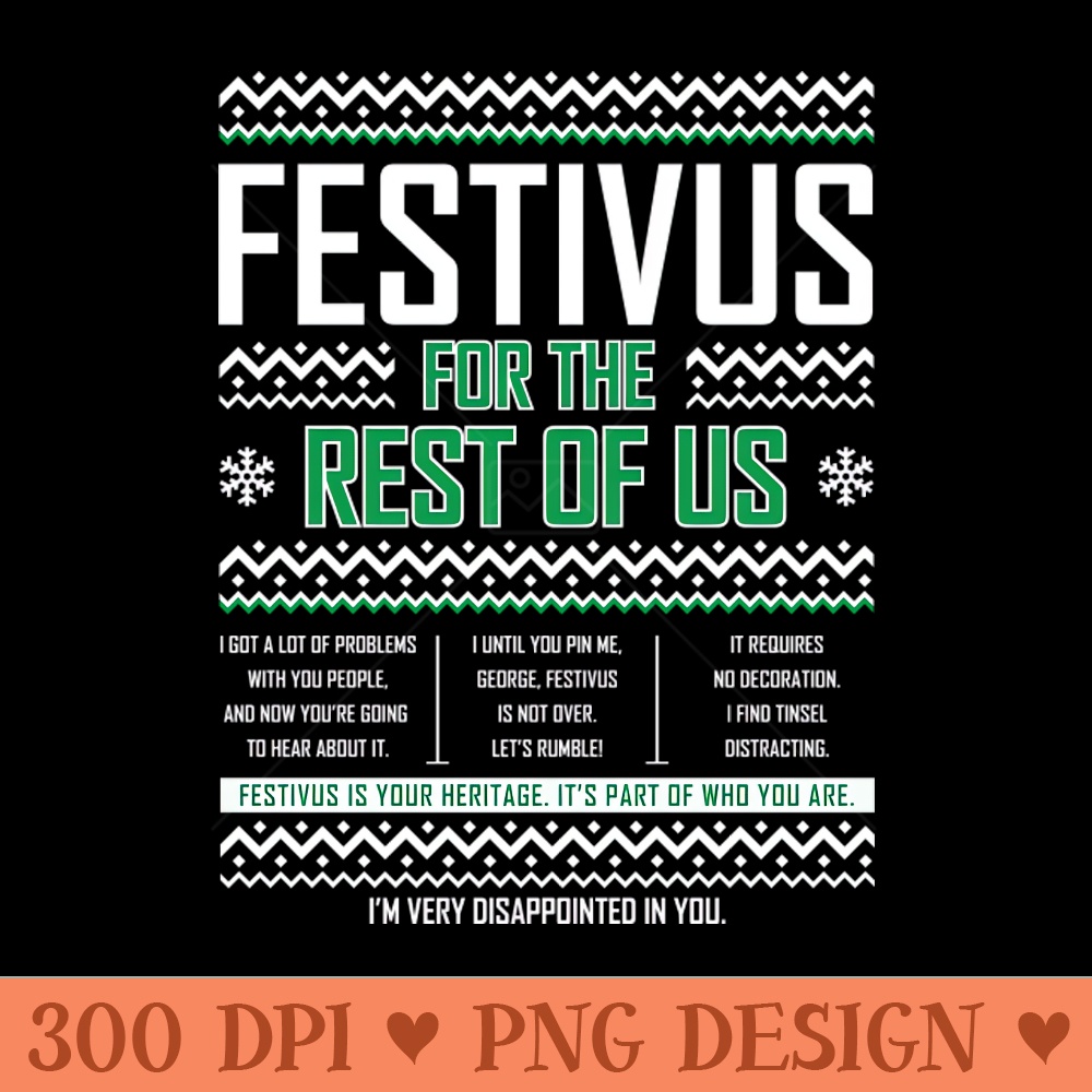 Festivus - Digital PNG Graphics | Inspire Uplift