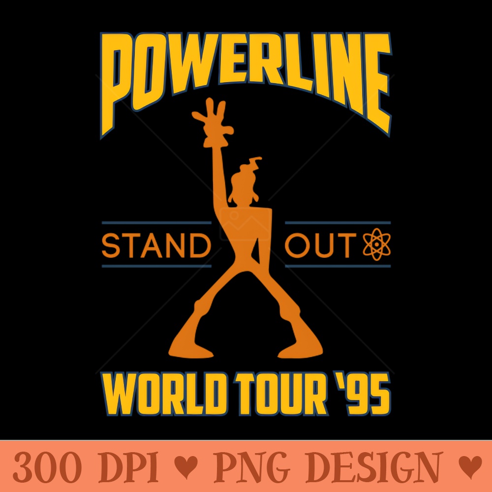 Powerline Concert Tee - High Quality PNG | Inspire Uplift