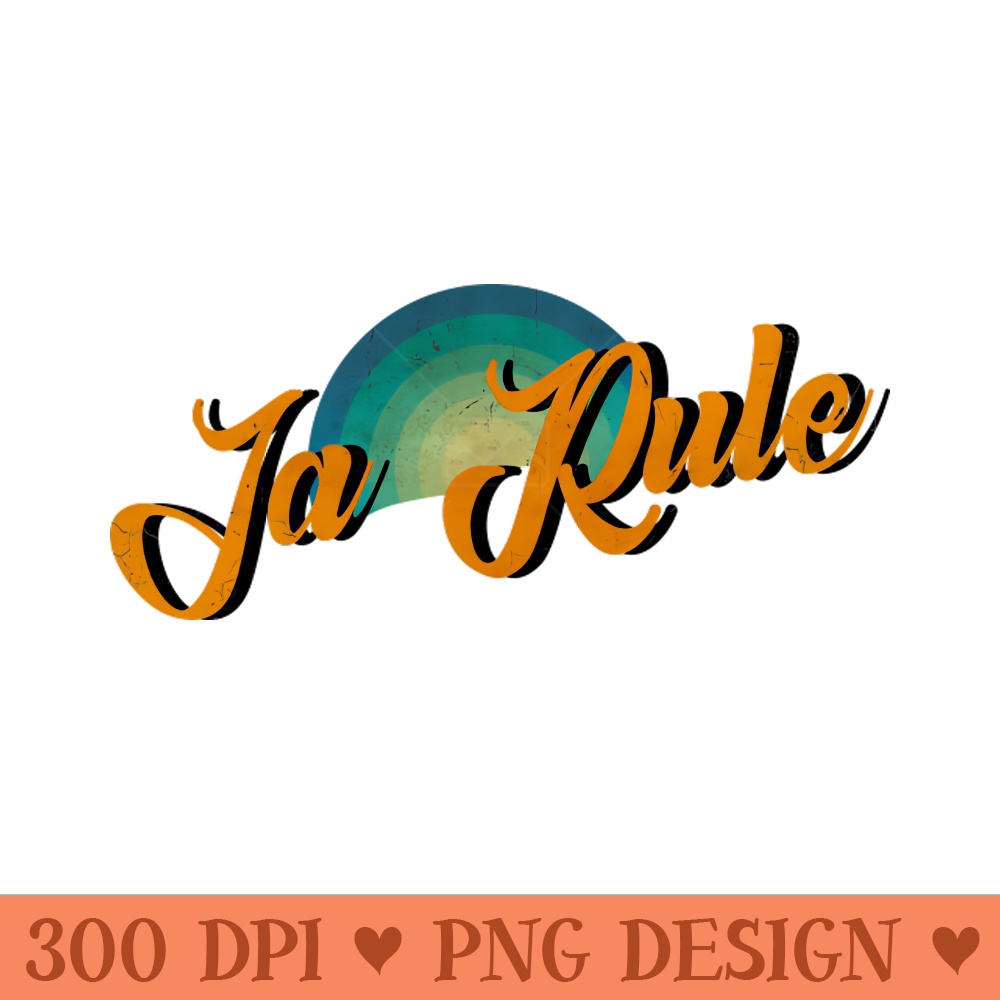 vintage retro Ja Rule - Instant PNG Download | Inspire Uplift
