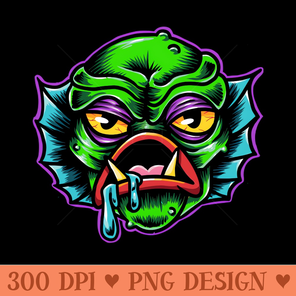 Sea creature fish man monster - PNG Downloadable Art | Inspire Uplift