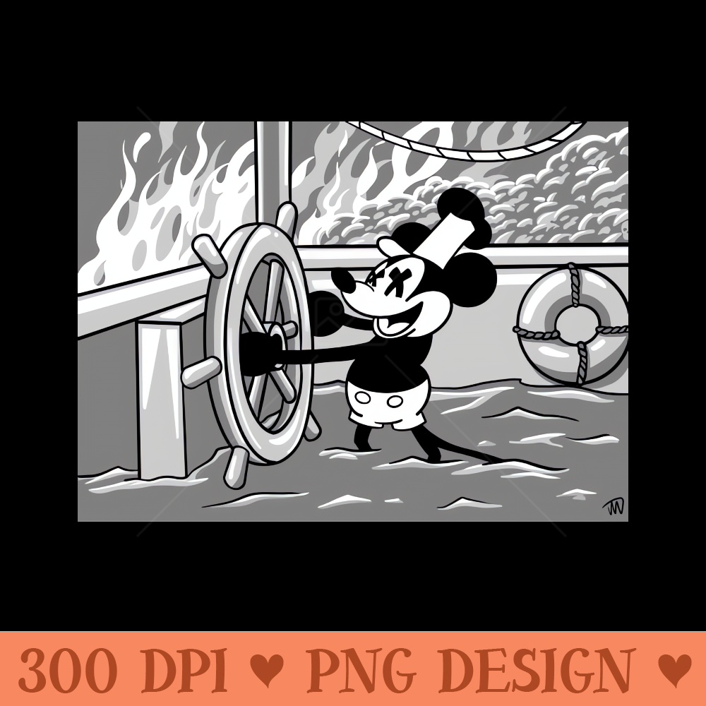 Steamboat Willy - PNG Printables - Inspire Uplift