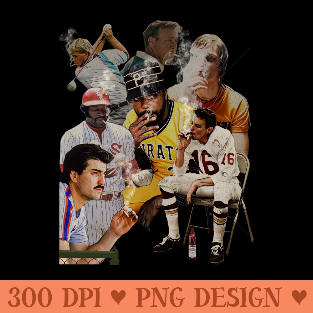 AllStar Sports Cig Smoking Team - Digital PNG Graphics | Inspire Uplift