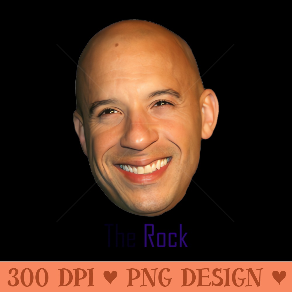 The Rock - Digital PNG Art | Inspire Uplift