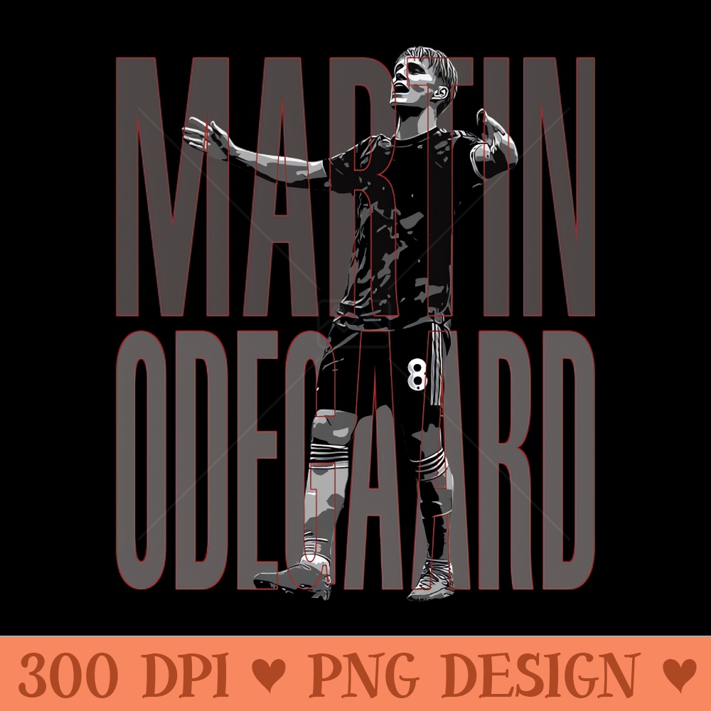 Martin Odegaard - Digital PNG Graphics | Inspire Uplift