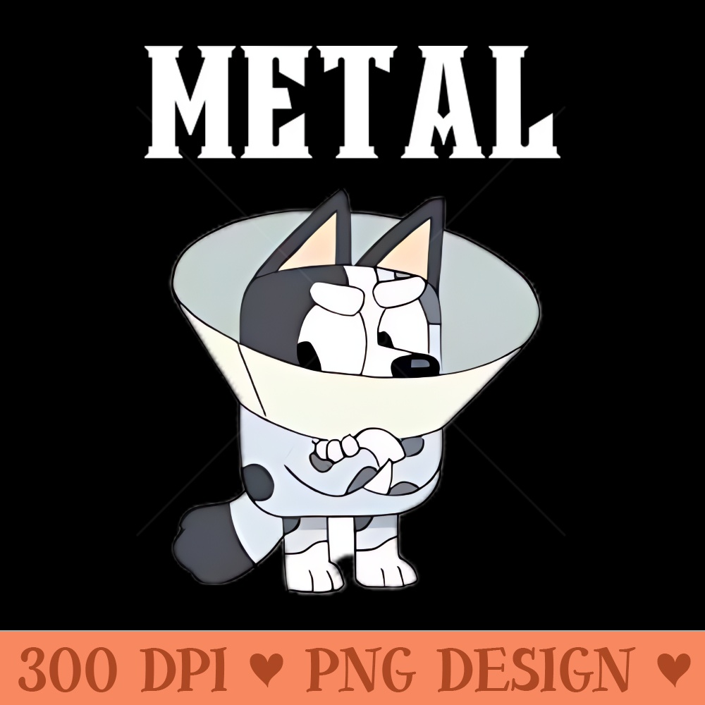 Bluey MUffin Cone Metal - Sublimation PNG | Inspire Uplift