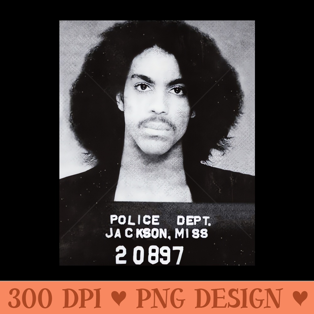 VINTAGE MUGSHOT PRINCE - Vector PNG Download | Inspire Uplift