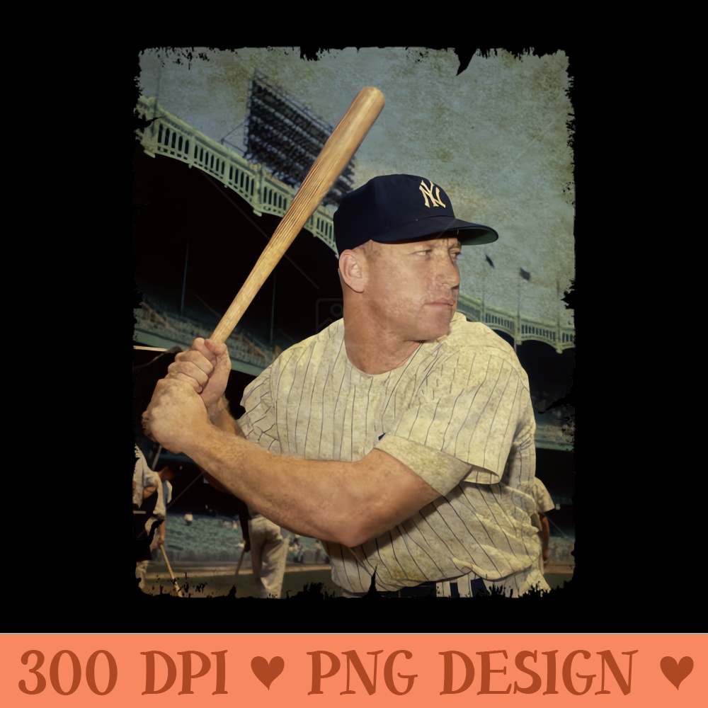 Mickey Mantle - Game 3, 1964 WS - Digital PNG Download | Inspire Uplift