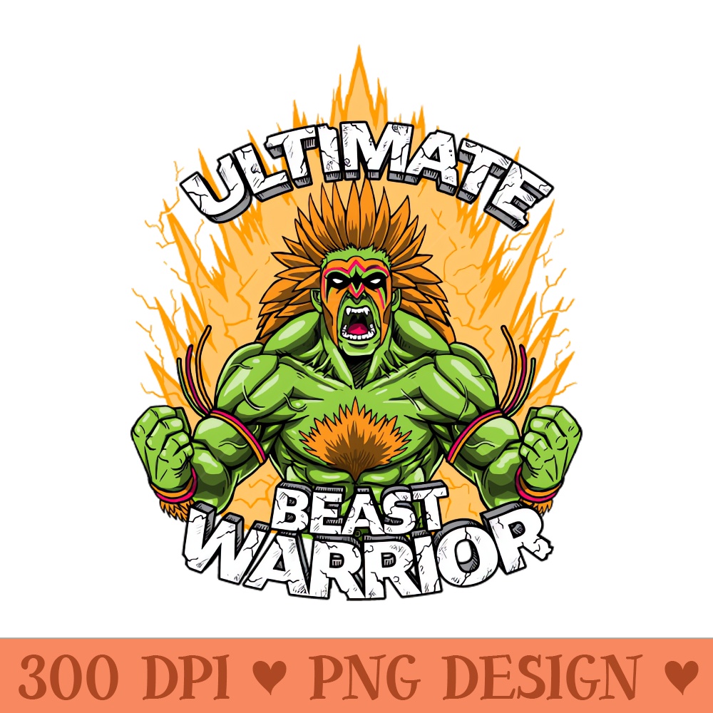 Ultimate Beast Warrior - Downloadable PNG | Inspire Uplift