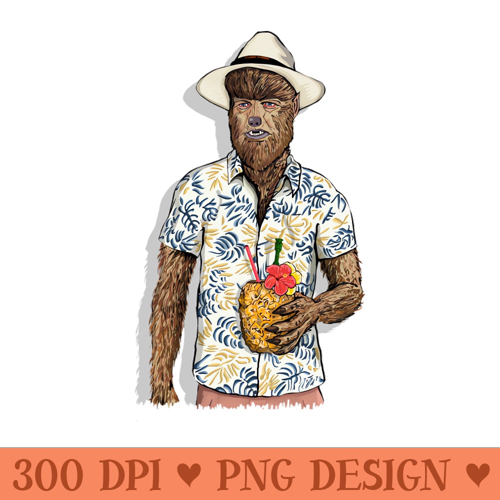TIki Wolf Man - PNG Printables | Inspire Uplift