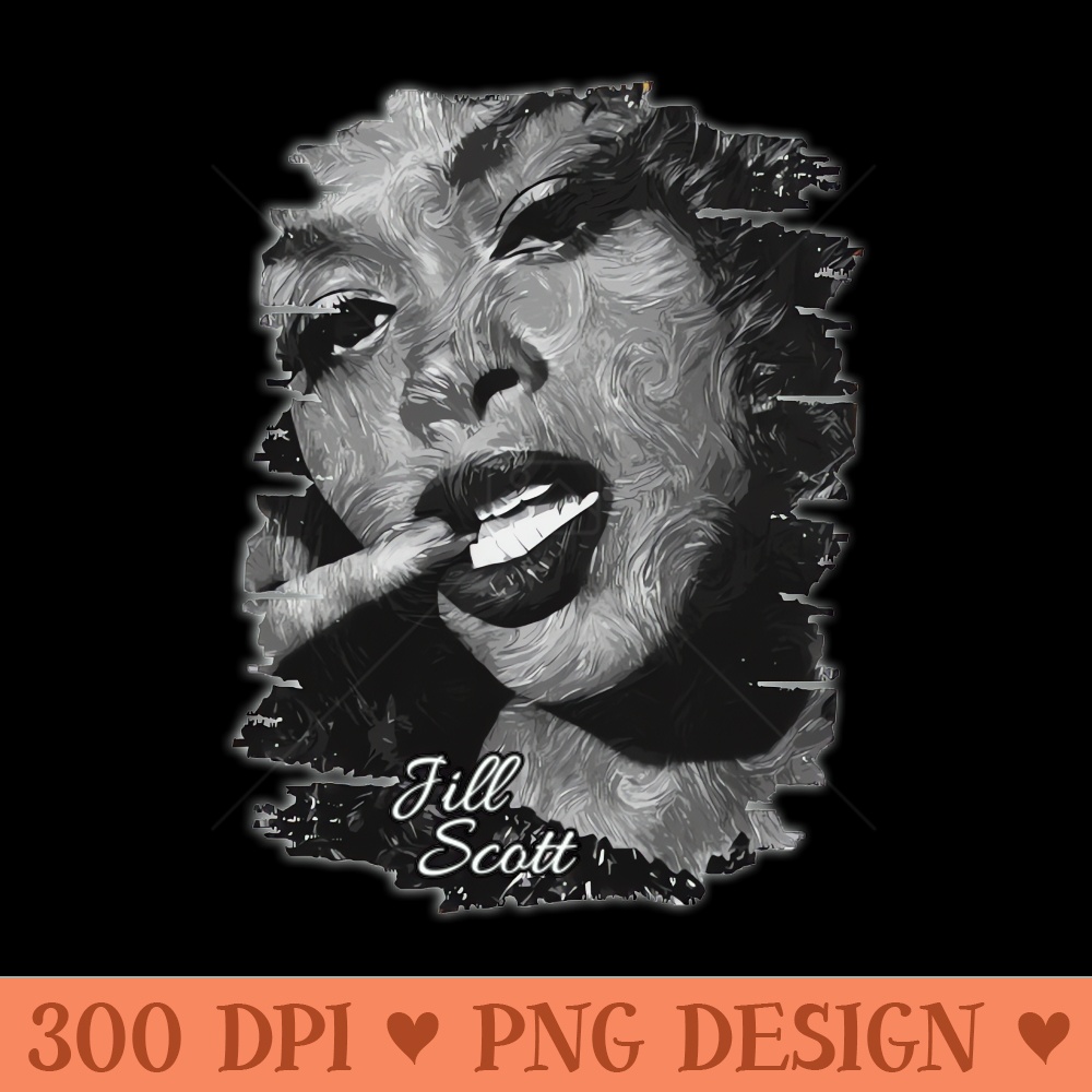 Jill Scott 80s - Digital PNG Files | Inspire Uplift