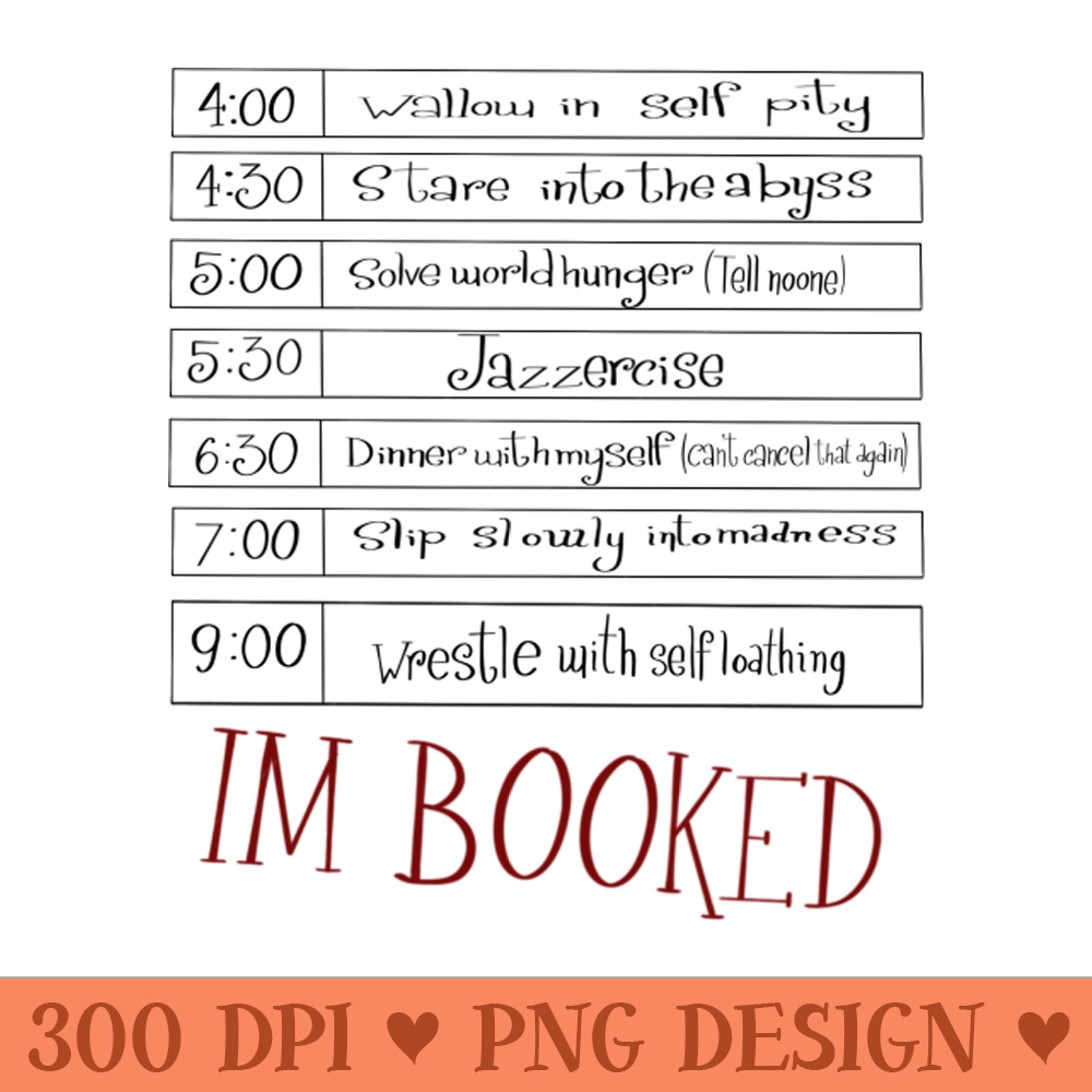 Booked - PNG Downloadable Resources | Inspire Uplift