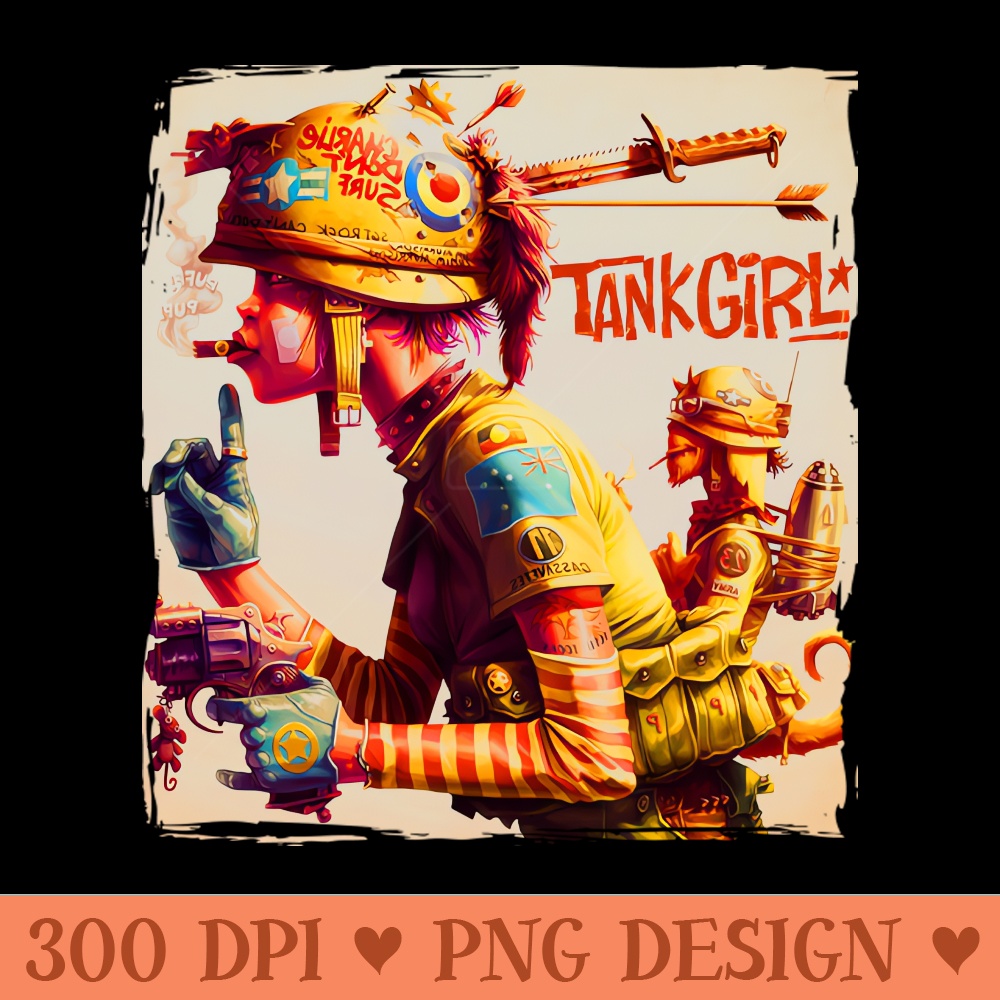 Tank GirlComic Fanart - PNG Image Downloads - Inspire Uplift