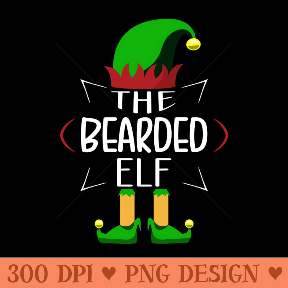 The Bearded Elf Christmas Party Pajama - PNG Illustrations | Inspire Uplift
