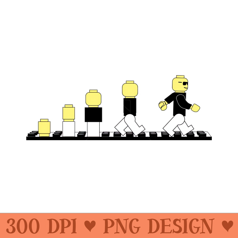 Evolution of Lego Man - PNG Artwork | Inspire Uplift