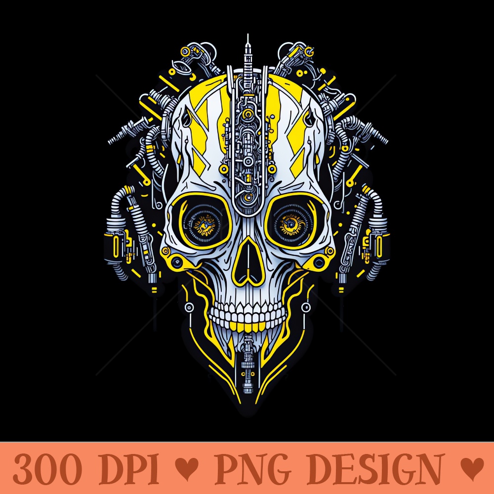 Mecha Skull S01 D47 - Digital PNG Graphics | Inspire Uplift