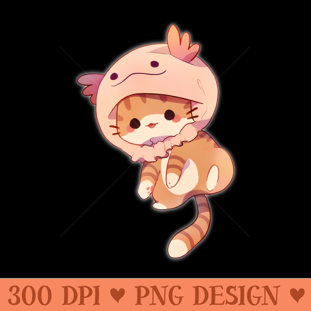 Axolotl Kitty - Digital PNG Files | Inspire Uplift