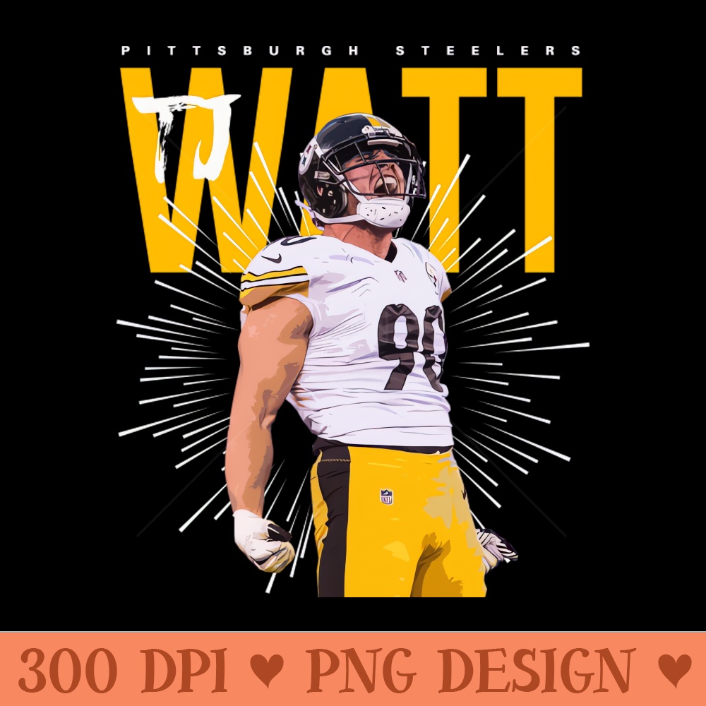 T.J. Watt - Digital PNG Graphics | Inspire Uplift