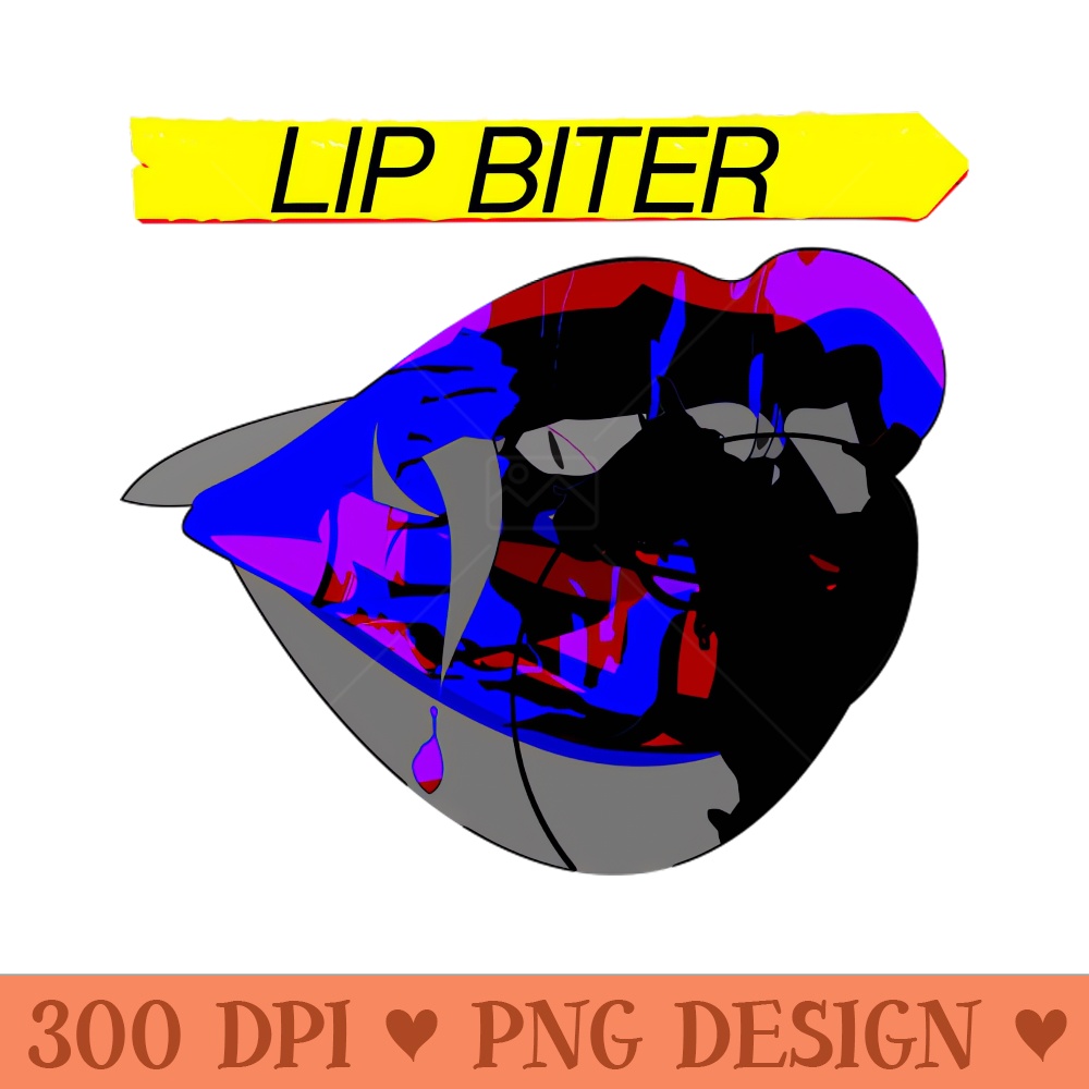 Lip Biter - PNG Downloadable Art | Inspire Uplift