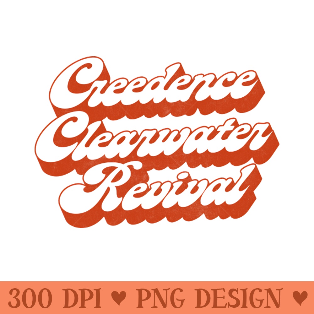 Creedence Clearwater Revival - PNG Artwork | Inspire Uplift