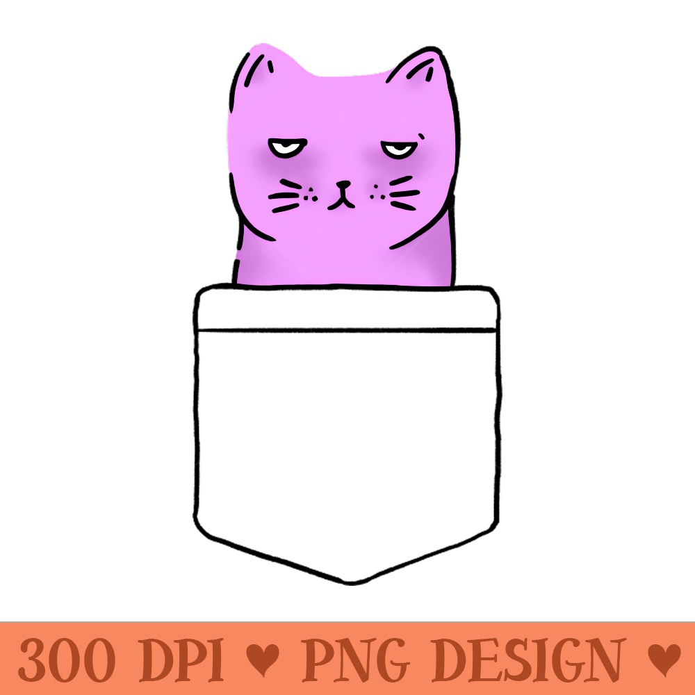 Pocket kitty - High-Quality PNG Download | Inspire Uplift
