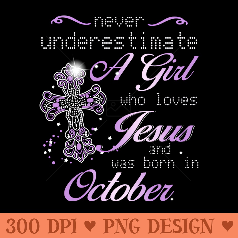October Girl - PNG Illustrations | Inspire Uplift