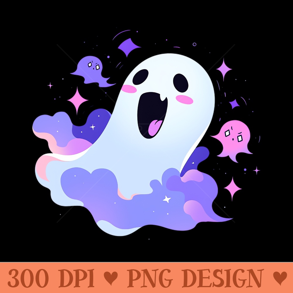 cute ghost - Digital PNG Art | Inspire Uplift