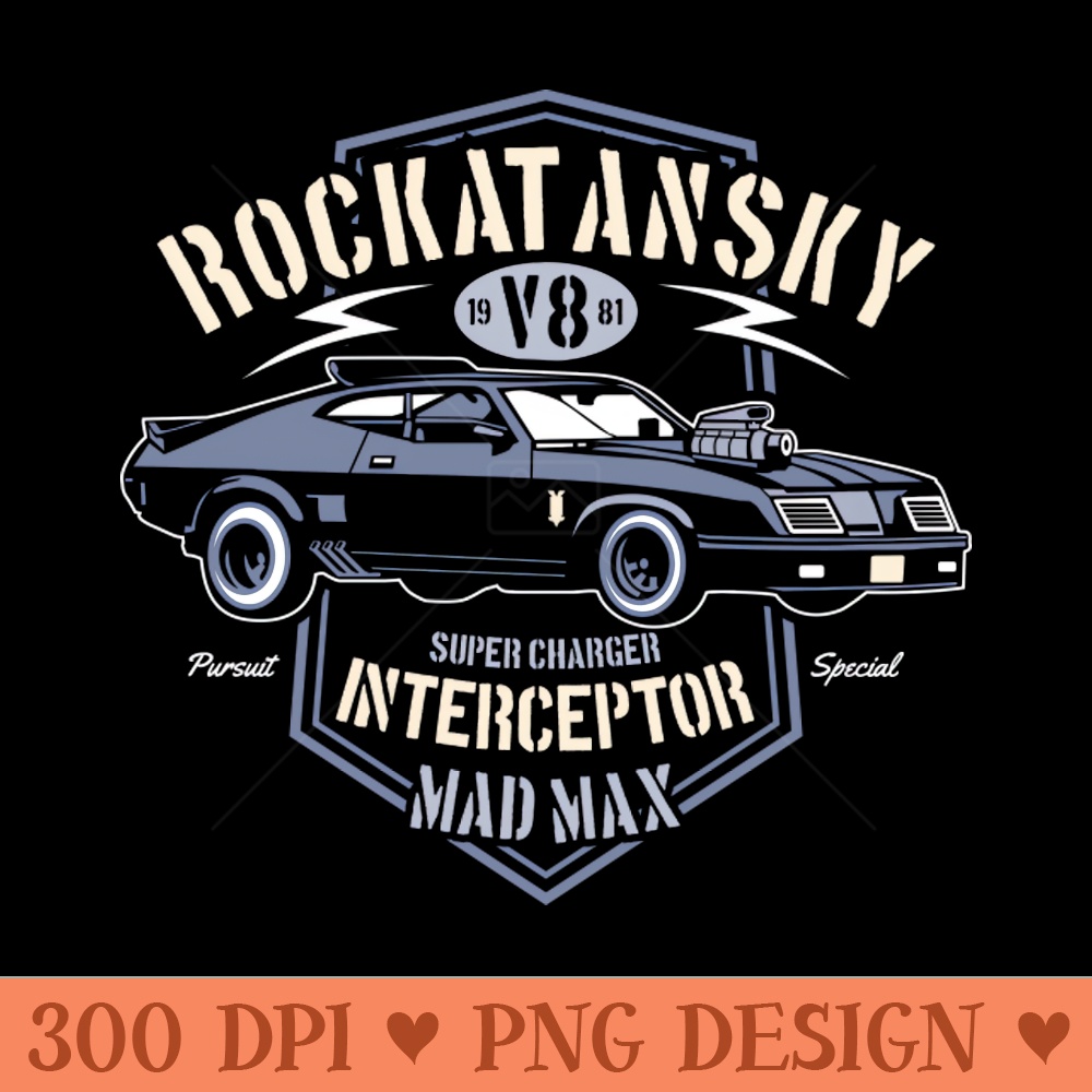 Mad Max V8 - Download PNG Graphics | Inspire Uplift
