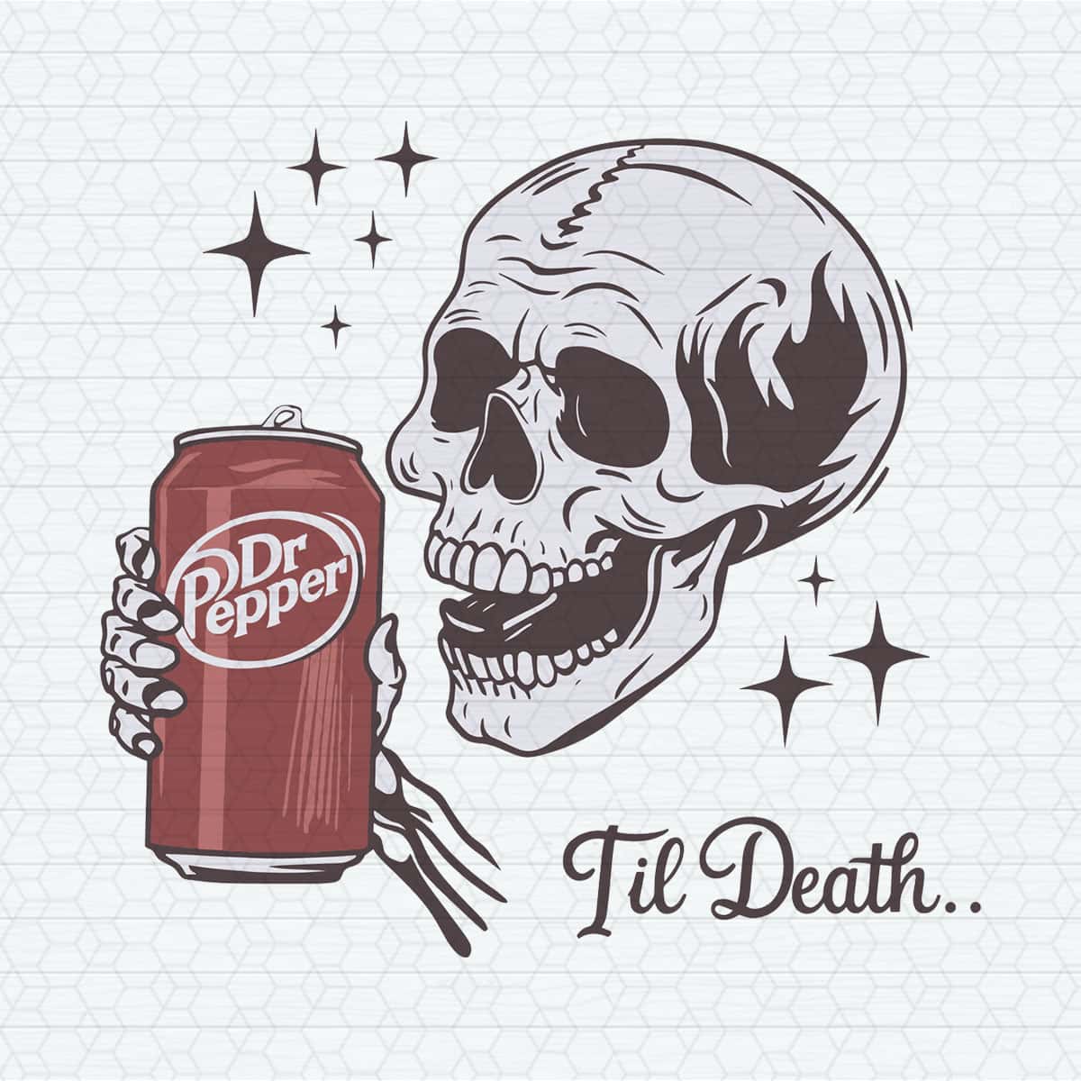 Till Death Dr. Pepper Skeleton Halloween Cute Dr Pepper PNG | Inspire ...