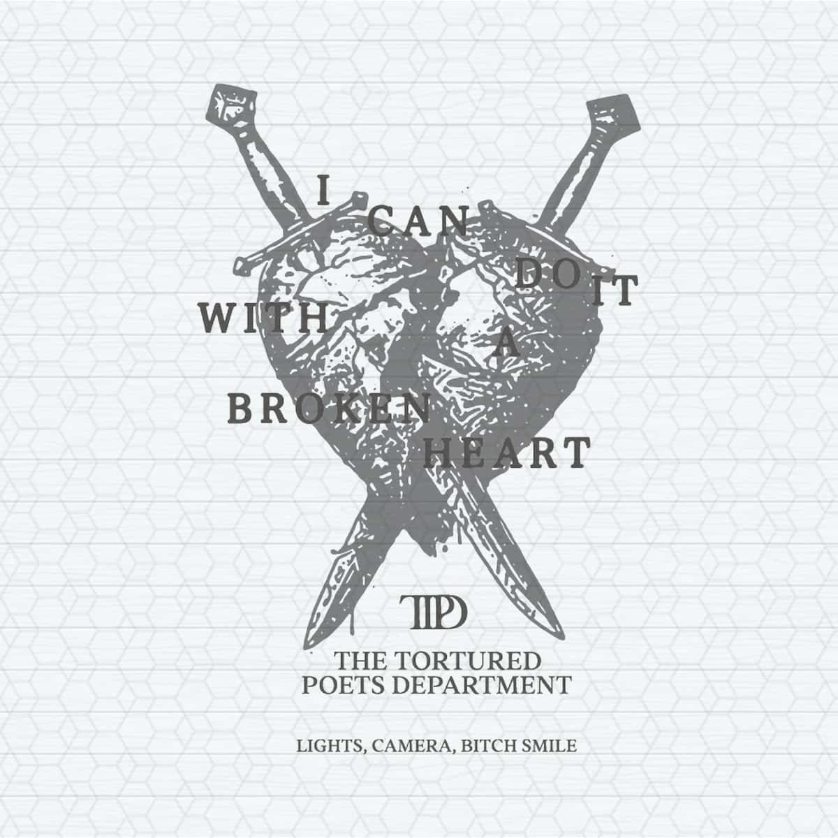 I Can Do It With A Broken Heart TTPD Album SVG1 | Inspire Uplift