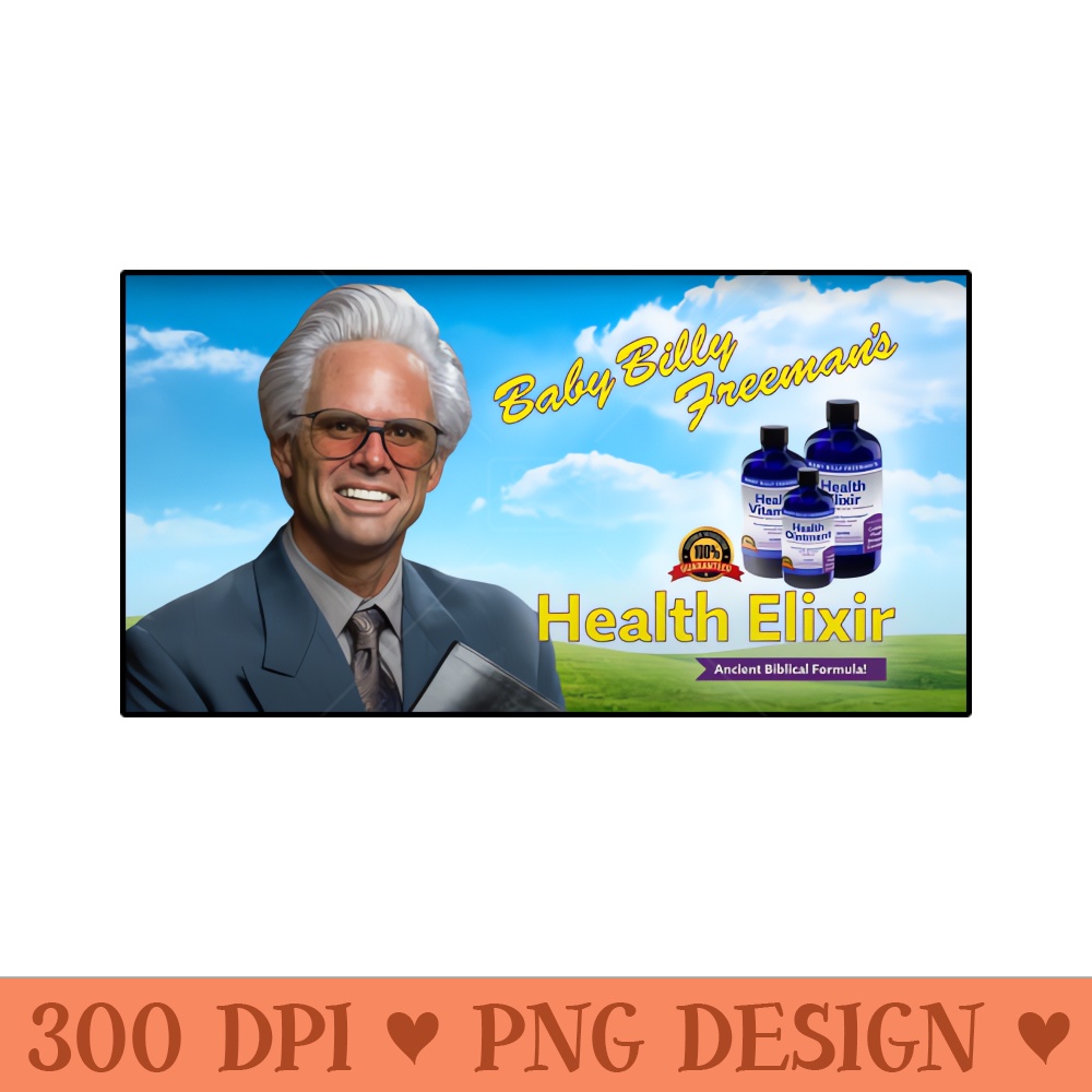 Baby Billy Freemans Health Elixir - PNG Illustrations | Inspire Uplift