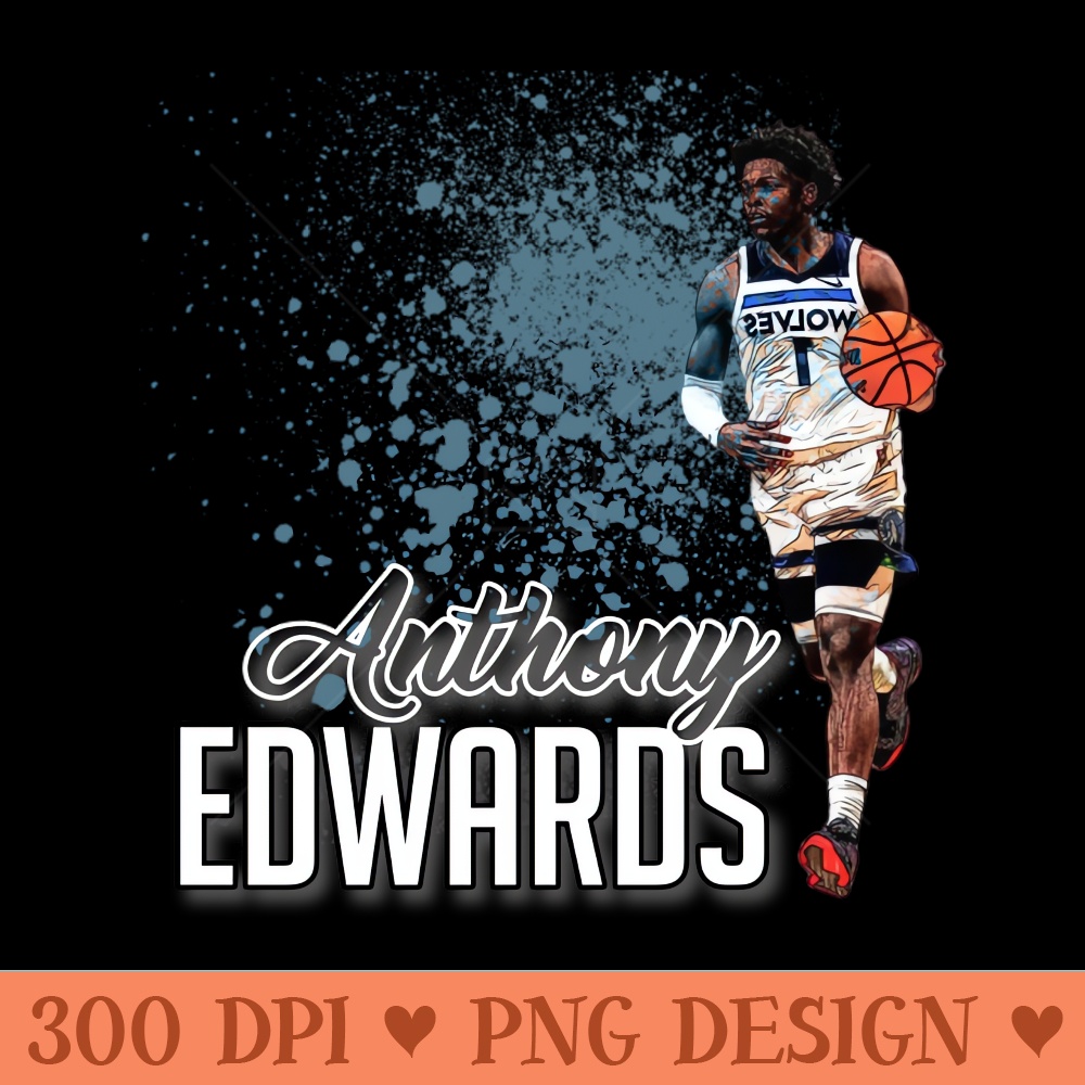 anthony edwards - Downloadable PNG | Inspire Uplift