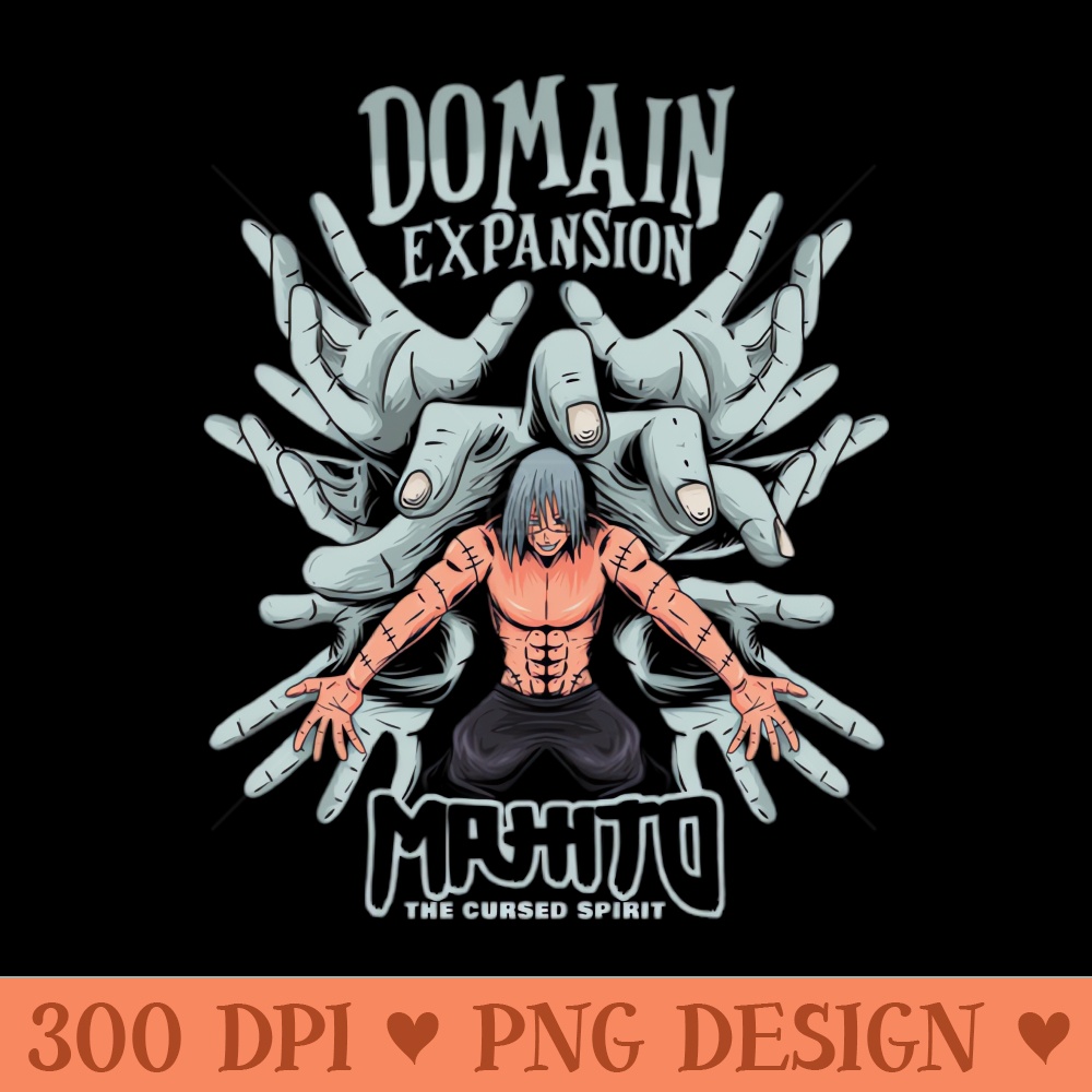 Mahito Domain Expansion Fanart Tshirt - Sublimation PNG | Inspire Uplift