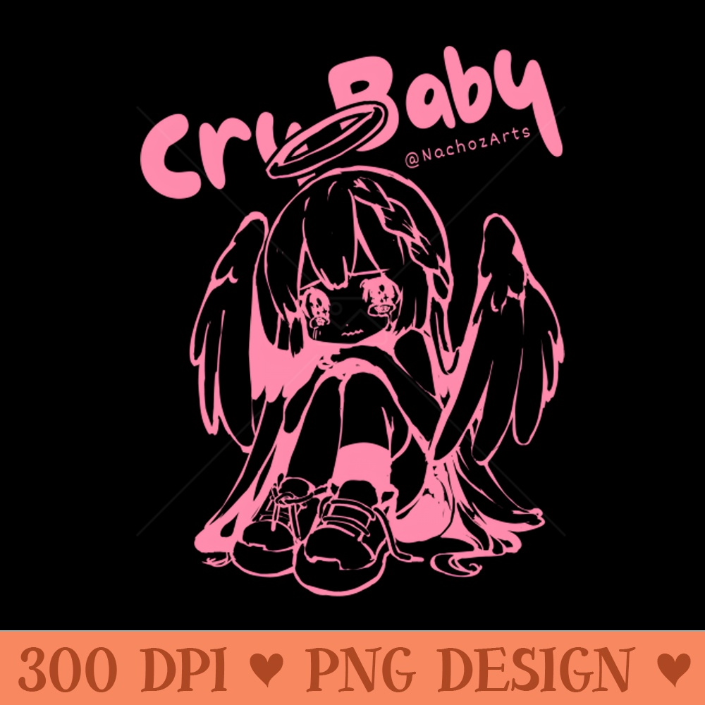 Cry Baby A - PNG Printables | Inspire Uplift