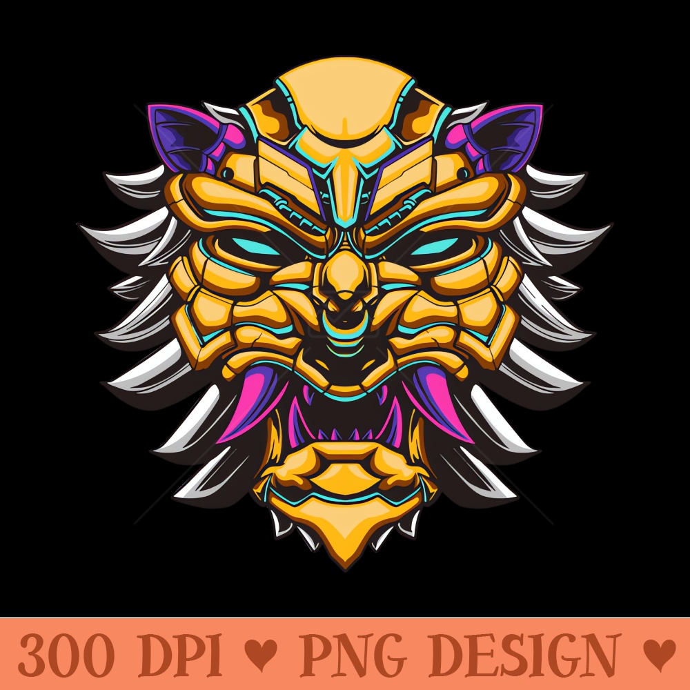 mecha tiger robot mask illustration - Premium PNG Downloads | Inspire ...