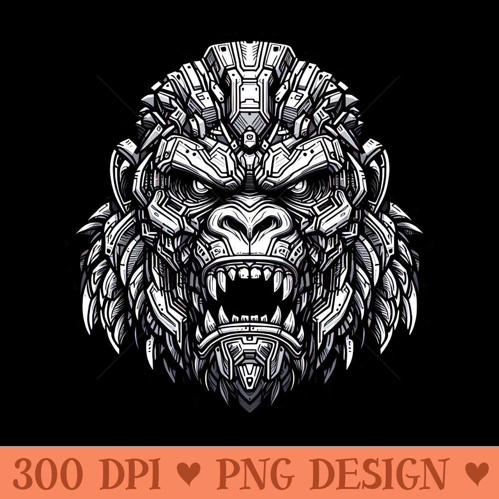 Mecha Apes S04 D29 - PNG Designs | Inspire Uplift